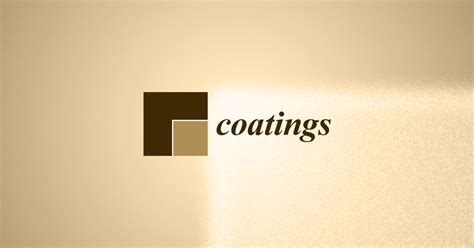 Coatings An Open Access Journal From Mdpi Coatings An Open Access Journal From Mdpi