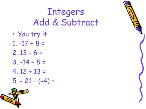 Integer Review Ppt