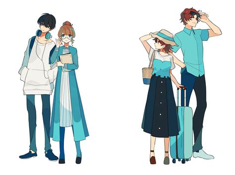 배경 화면 만화 인간의 몸 유행 소매 서 있는 나누는 몸짓 상호 작용 패션 디자인 미술 행사 장난 의상 디자인 강청색 공식적인 마모 세례반