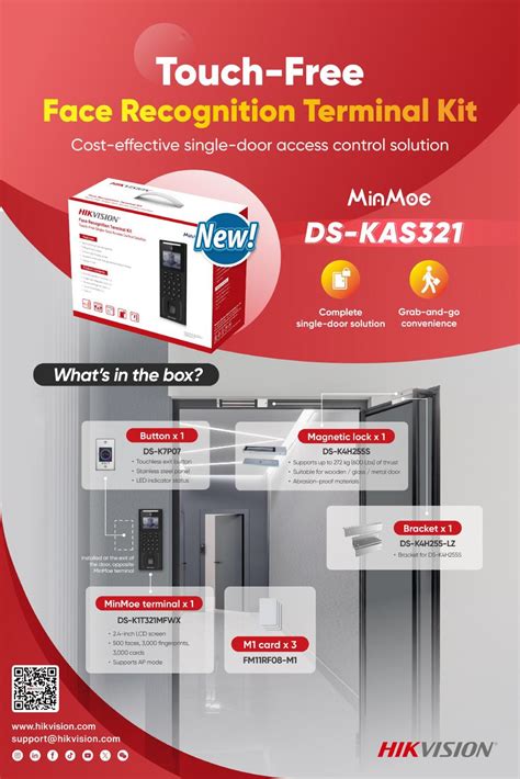 Poster Minmoe Face Recognition Terminal Ds Kas321 Kit
