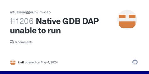Native GDB DAP Unable To Run Issue Mfussenegger Nvim Dap GitHub