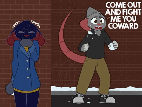 Surprise Snowball Fight [oc] R Furry