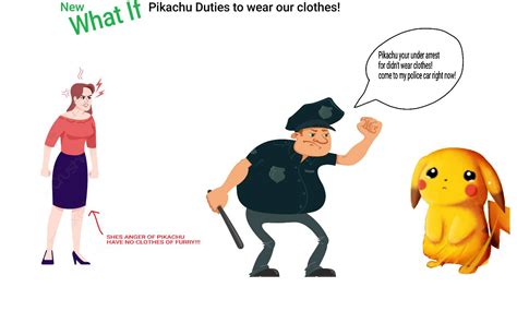 What If Pikachu Arrest Didnt Wear Clothes By Rehaanrashid On Deviantart