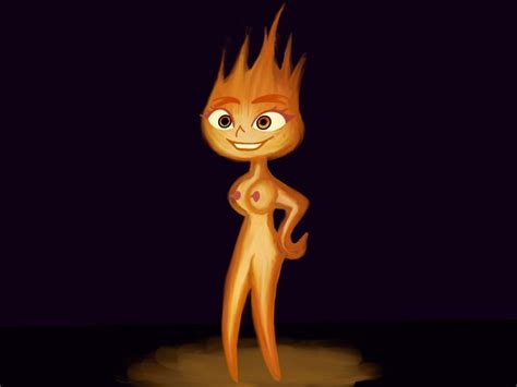 Rule 34 1girls Breasts Elemental Pixar Ember Lumen Female Fire