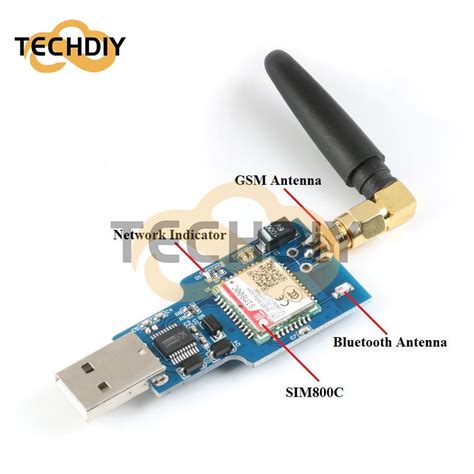 USB To GSM Module Quad Band GSM GPRS SIM SIM C Module For Wifi Wireless Bluetooth
