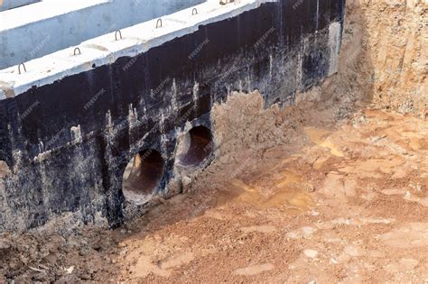 Прокладка подземных труб в бетонной камере монтаж водопровода на ...