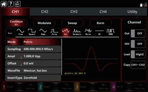 UTG T MHz Ch Elite Series Arbitrary Waveform Generator Uni Trend US