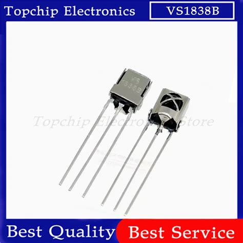 10pcs Universal Ir Infrared Receiver Tl1838 Vs1838b 1838 38khz