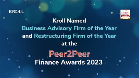 Jonathan Jacobs On Linkedin Kroll Restructuring P2pfinanceawards