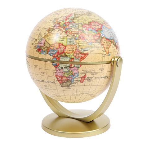 360 Degree Rotating World Globe Desktop Decor Geog Grandado