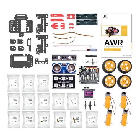 Raspberry Pi Compatible Adeept Awr 4wd Wifi Smart Robot Car Kit