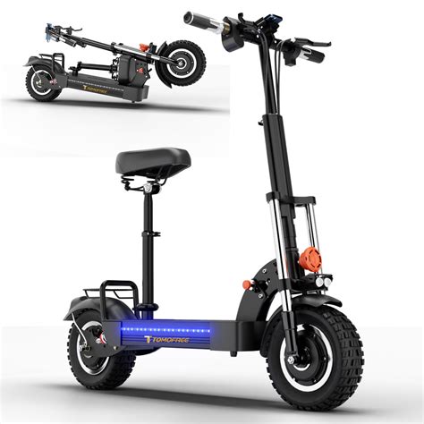 Electric Scooter Adult 48v 20ah 2400w Dual Motor 11 Solid Tires 40
