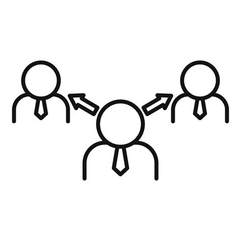 Premium Vector Outsource Business Icon Outline Outsource Business Vector Icon For Web Design