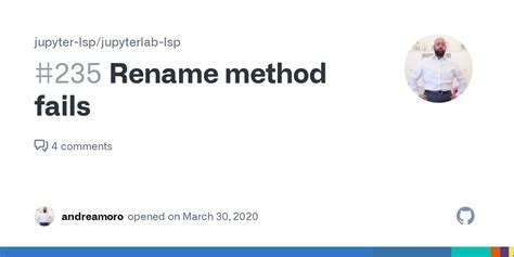 Rename Method Fails Issue 235 Jupyter Lsp Jupyterlab Lsp GitHub
