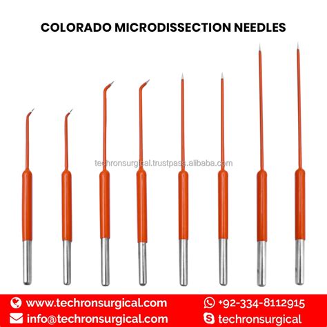 Orange Angled Micro Dissection Tungsten Needles Truron Surgical