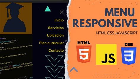 Crea Un Menu Responsivo Con HTML CSS JS Desarrollo Web YouTube
