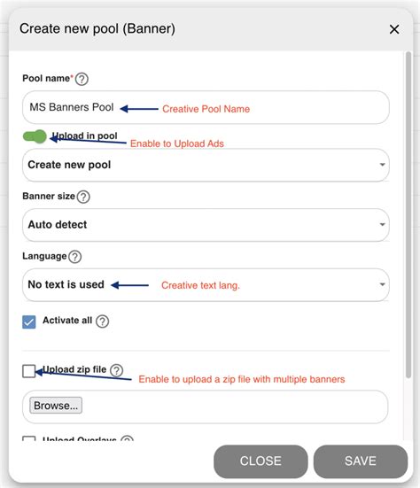 How To Create A Creative Pool Goadserver Documentation