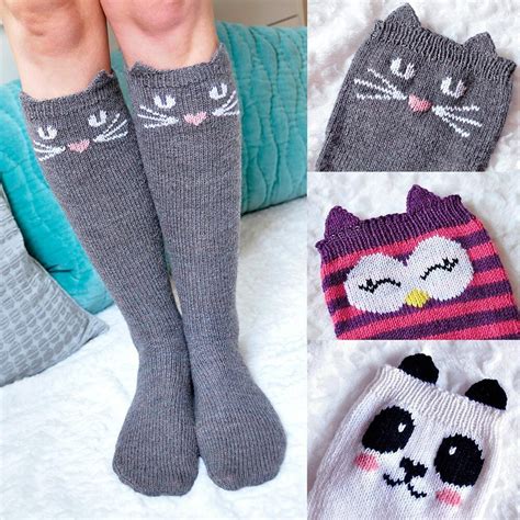 Knee High Socks Knitting Pattern Winding Cable Knee Socks Knitting