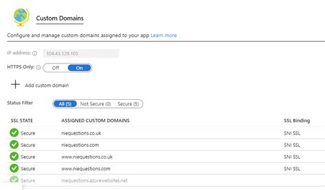 Asp Net Azure Website 301 Redirect Where Do I Put It Stack Overflow