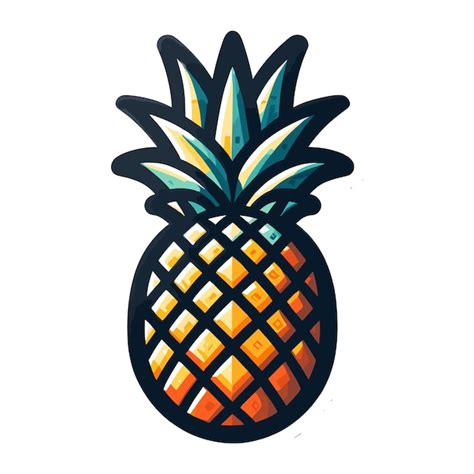 Premium Vector Pineapple Vector Illustration