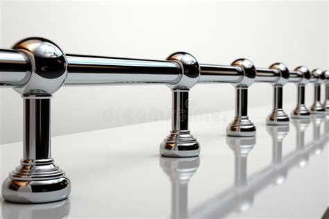 Wall Handrails On White Background Stock Illustration Illustration Of
