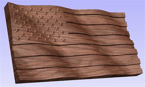 Wavy Flag Stl Model Etsy