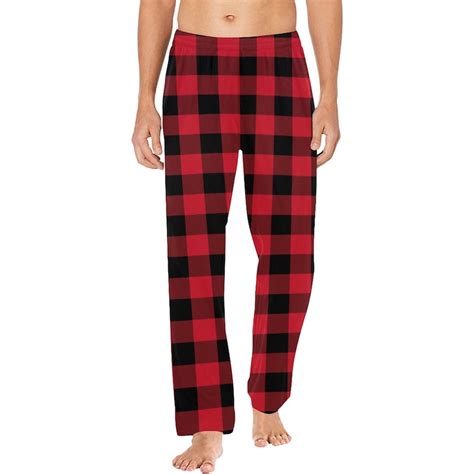 Red Checker Pajama Pants Etsy