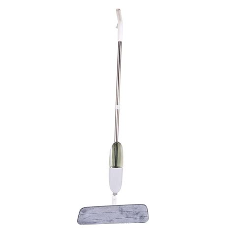 Mop Plat Cu Pulverizator Rezerva De Mop Din Microfibra 123x40 Cm Alb
