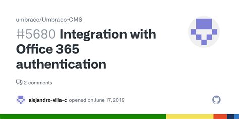 Integration With Office 365 Authentication · Issue 5680 · Umbraco