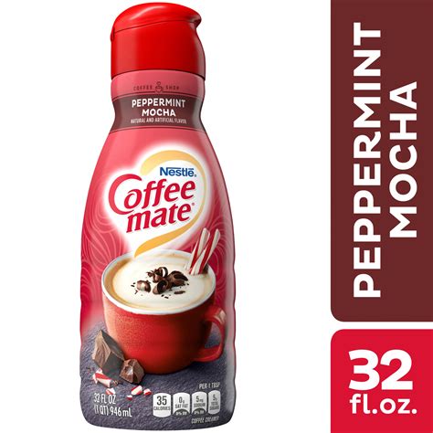 Nestle Coffee Mate Peppermint Mocha Liquid Coffee Creamer 32 Fl Oz