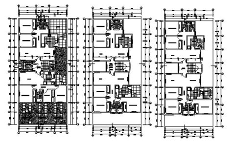 dwg file of house plan with detail dimension
