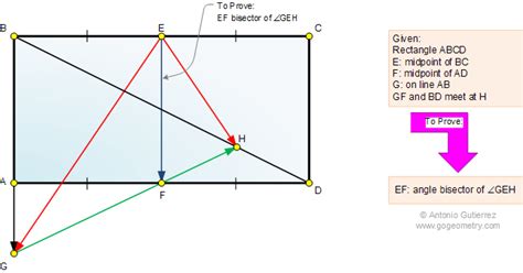 Geometry Classes Problem 537 Rectangle Midpoints Diagonal Angle Bisector Math Teacher