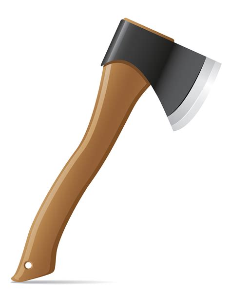 Tool Axe With Wooden Handle Vector Illustration 513989 Vector Art At Vecteezy
