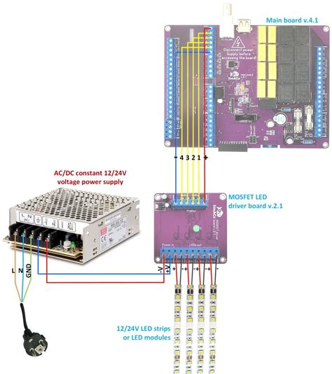 MOSFET Driver Board V Connection Diagram My Simple Automation