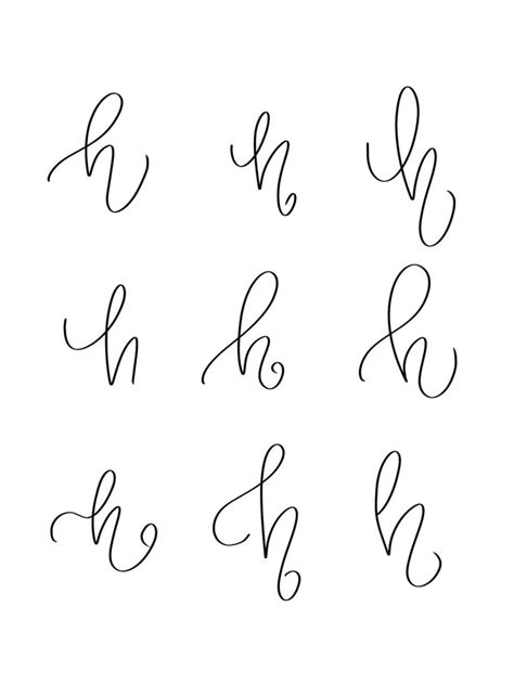Fancy Cursive H