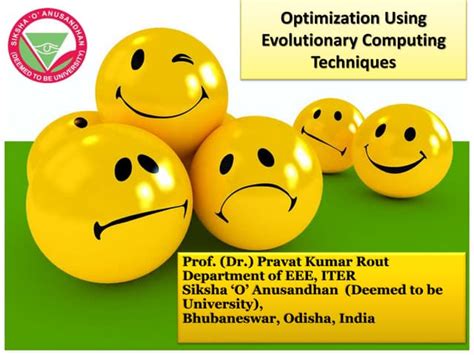 Optimization Using Evolutionary Computing Techniques Ppt