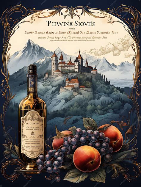 Premium Photo Design Of Slovakia Slivovitz Plums Potatoes Purples And