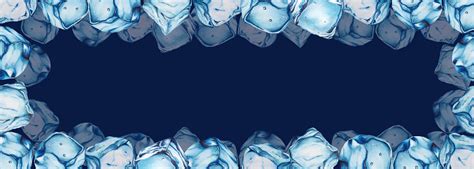 얼음 조각이 있는 수채화 프레임 고립된 배경에 손으로 그림을 그리는 클립아트 디자이너 장식 엽서 포장지 스크랩북 표지 초대장 포스터 및 섬유 12월에 대한 스톡 벡터 아트