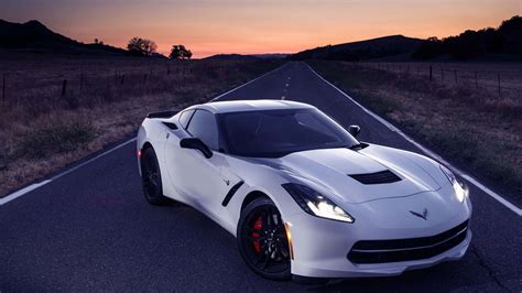 Download Sleek Chevrolet Corvette Stingray In Action Wallpaper