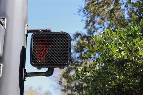 premium photo red dont walk sign on pedestrian crossing