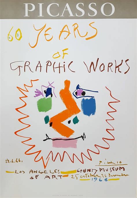 Pablo Picasso 60 Years Of Graphic Works Lacma At 1stdibs Lacma