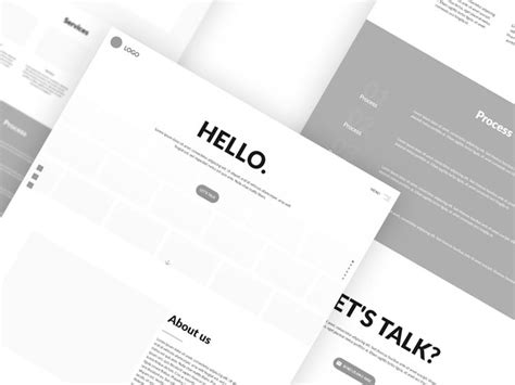 Wireframe Wireframe Logo Process Wireframe Design