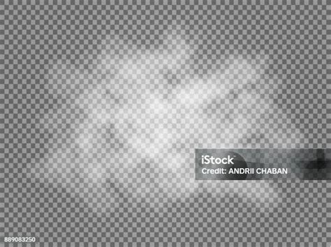 안개 또는 연기 고립 된 투명 한 특수 효과입니다 화이트 벡터 흐려 안개 또는 스모그 배경 벡터 일러스트 레이 션 0명에 대한