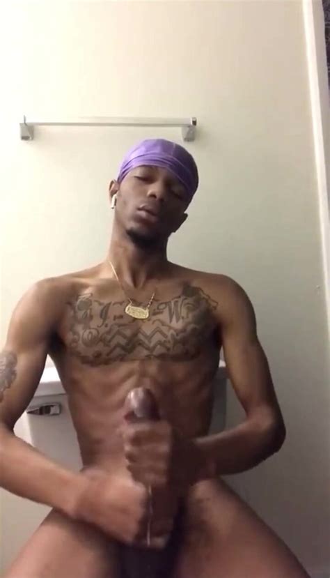 Slim Brotha Uses Both Hands To Drain His Big Dick