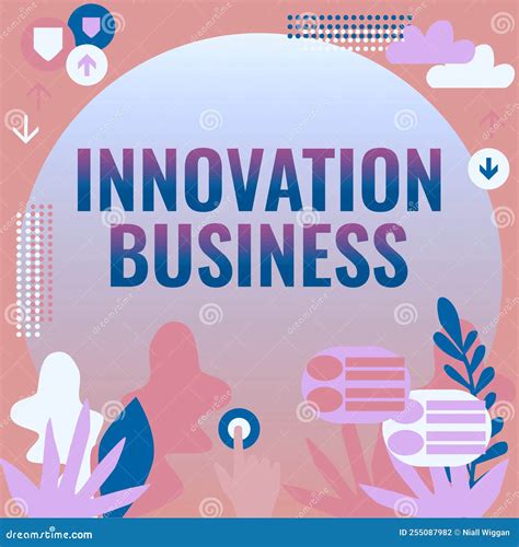 Sign Displaying Innovation Business Business Idea Introduce New Ideas