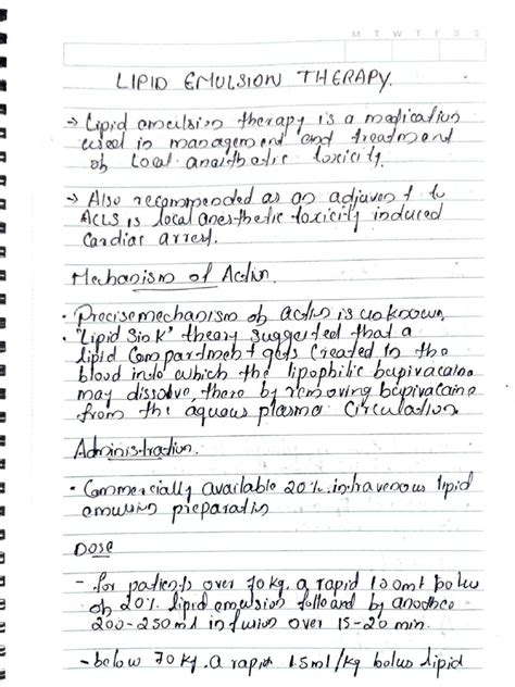 Lipid Emulsion Therapy Pdf
