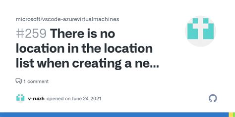 there is no location in the location list when creating a new vm