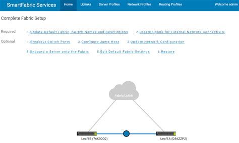 Configure L3 Routed Uplinks To The External Network Dell Emc Networking Smartfabric Services