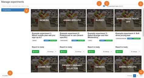How To Navigate Through My Experiments List On Conjointly Conjointly