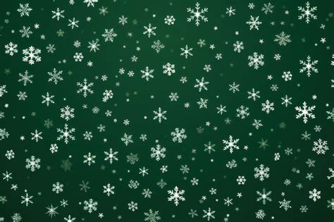 Premium Photo Snowflakes On Green Background